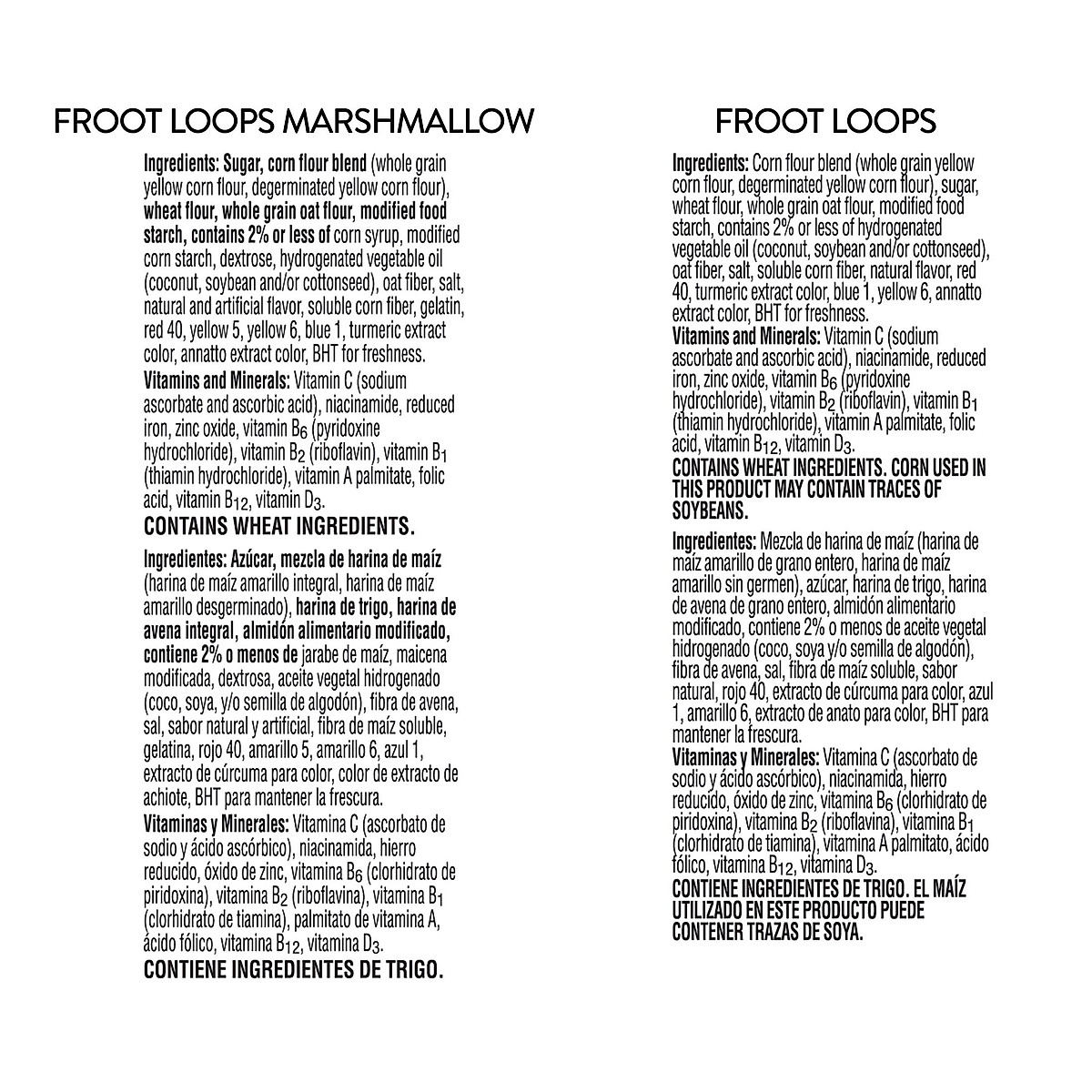 Kellogg's Froot Loops Kids Breakfast Cereal, Variety Pack, Froot Loops and Froot Loops with Marshmallows, 10.1 Ounce (Pack of 4)