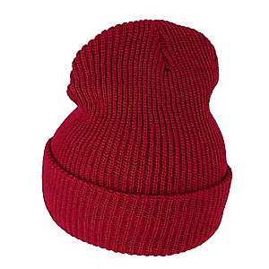 G.I. Watch Cap with Cuff - Steve Zissou Life Aquatic Theme Beanie - Red - One Size