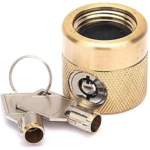 Flow Security Systems The FaucetLock | Heavy Duty Brass Construction | Prevents Water Theft & Secures Outdoor Bibbs | Promotes Water Conservation | Keyed The Same | FSS 50 | 1 Pack