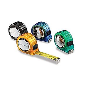 Komelon 3516 Colours Tape Measure with Acrylic Coated Steel Blade 16-Feet by 1-Inch, Assorted Colors