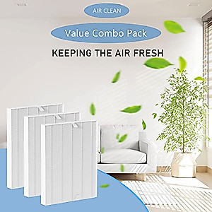 115115 True HEPA Replacement Filter A Compatible with Winix PlasmaWave 5300-2, C535, P300, 6300-2, 5300, 9000 Air Cleaner Purifier, Compare to Part # 115115, 3 Pack HEPA Filter Only