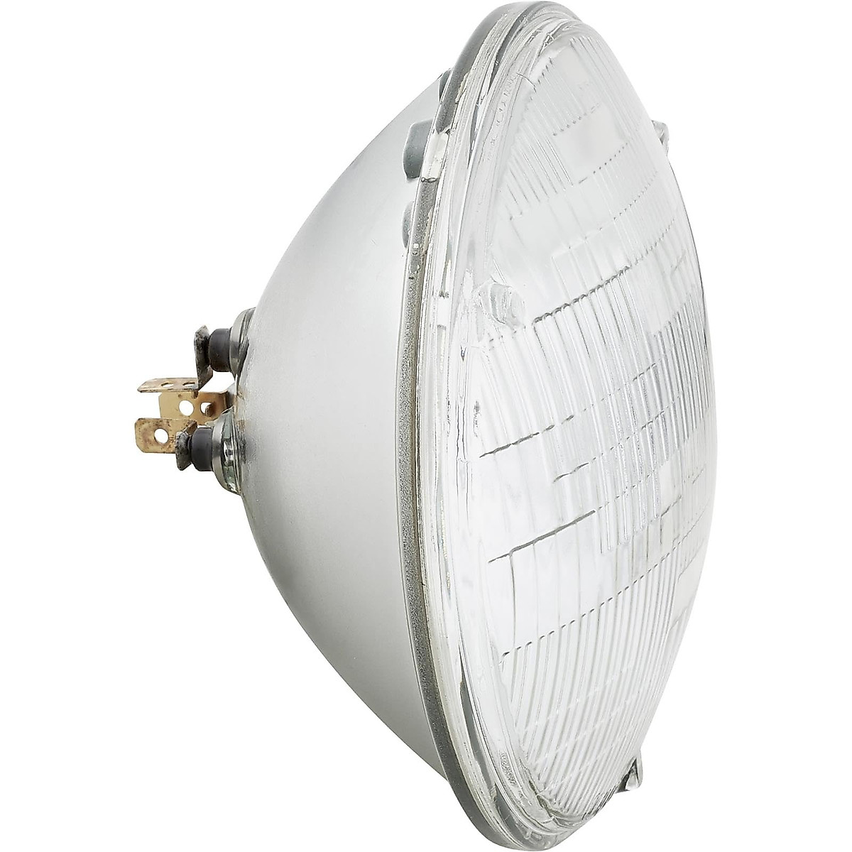 Round Sealed Beam Headlight Bulb, 12 Volt 7 Inch