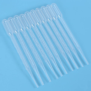 Srutueo 10pcs 3ML Disposable Plastic Eye Dropper Set Transfer Graduated Pipettes