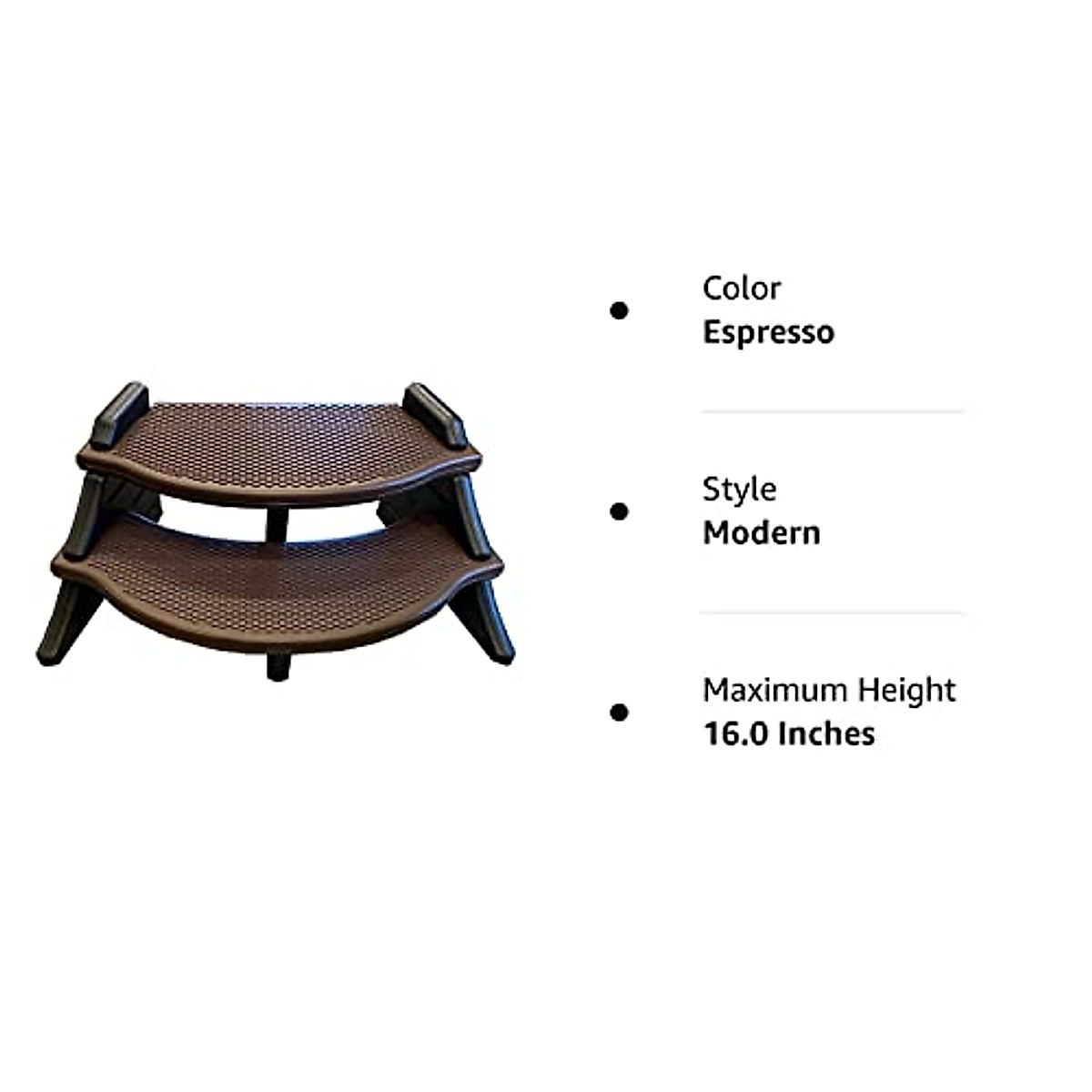 Confer Plastics Edge Spa Step - Espresso