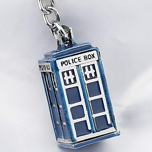 AKTAP Movie TV Series Keychain Police Box Charm Jewelry Gift Inspired Keychain Gifts For Movie Fans