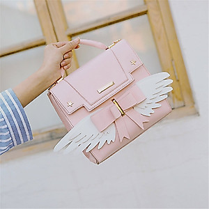 Smilovely Cardcaptor Sakura Angel Wings Bowknot Cute Lolita Handbag Anime Cosplay Shoulder Bag
