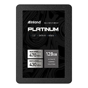 INLAND Platinum 3 Pack 128GB SSD SATA III 6Gb/s 2.5" 7mm TLC 3D NAND Internal Solid State Drive (128GB x 3)