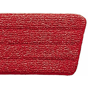 Rubbermaid Reveal Spray Mop Replacement Head, Red, Reusable Wet Mop Microfiber Pad for Floor Cleaning in Kitchen/Bathroom/Hallway/School