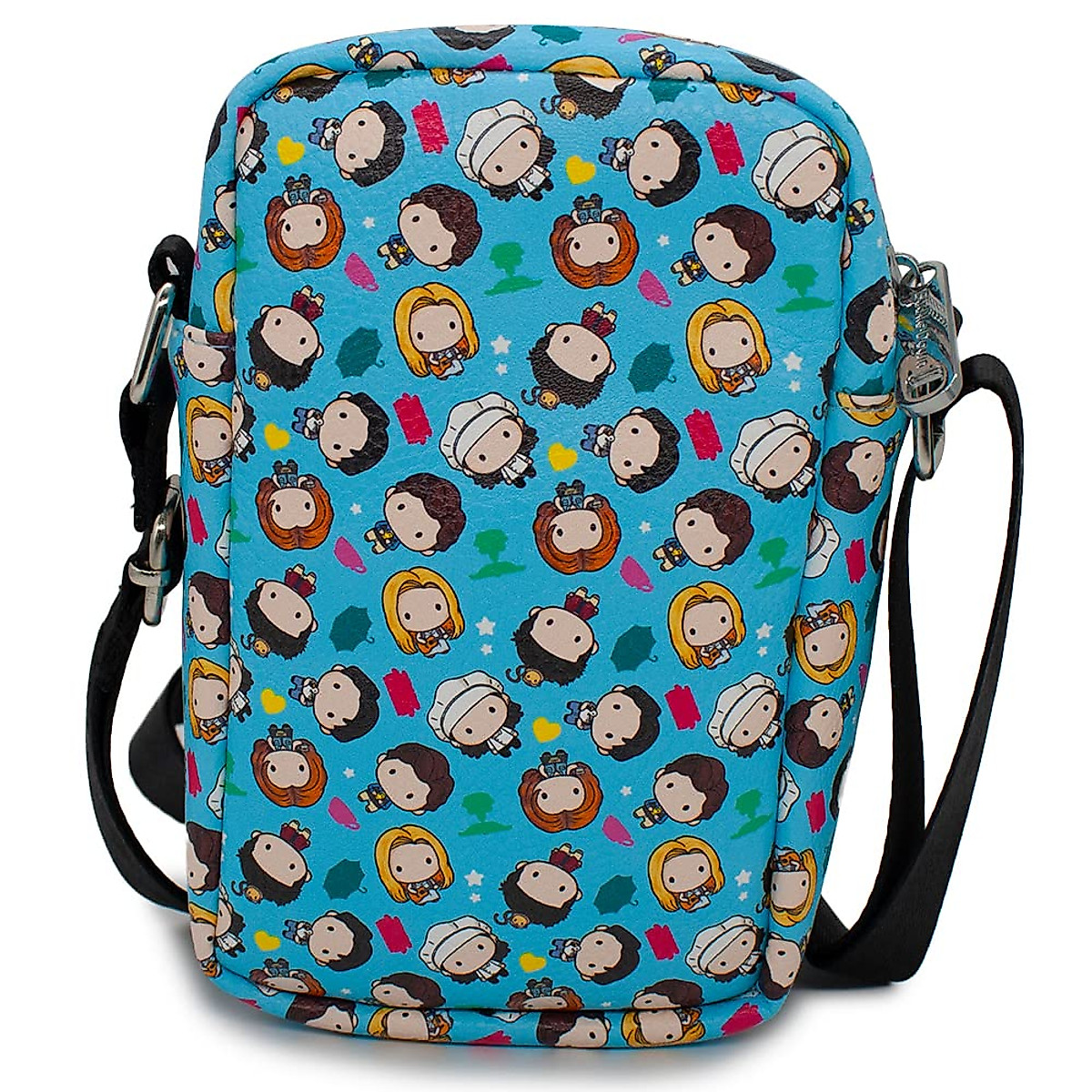 Buckle Down Friends Bag, Crossbody, Chibi Character Kids, Vegan Leather
