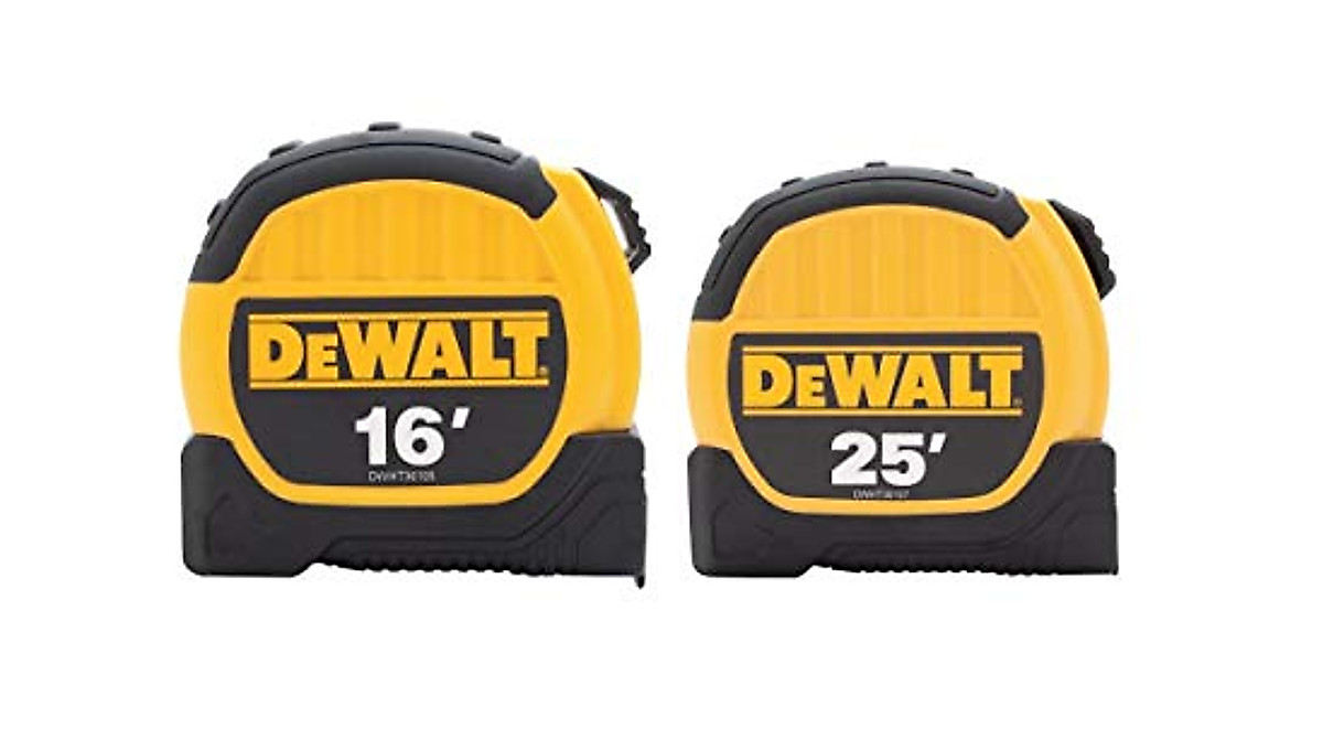 Dewalt 16ft & 25ft Tape Measure Combo Pack - Durable Tools