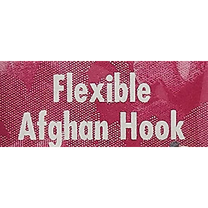 Silvalume Aluminum Flexible Afghan Crochet Hook 22", Size J10/6mm