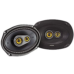 Kicker CS Series 150 Watt 6 x 9 Inch Car Audio Coaxial Speaker Pair, Black