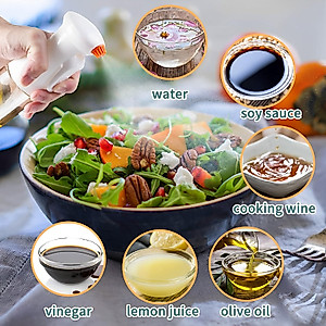 Oil Sprayer for Cooking, 200ml Glass Oil Spray Bottle for Kitchen, Olive Oil Sprayer, Oil Mister Spray Bottles, Kitchen Gadgets for Air Fryer Accessories, Olive Oil Dispenser for Baking, Salad, Bbq