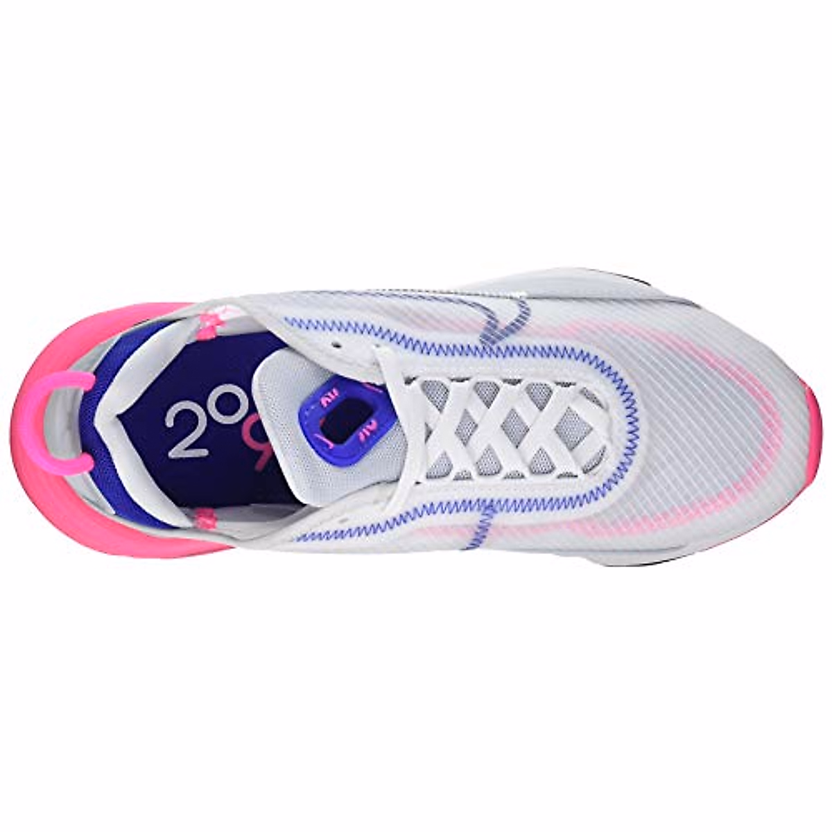 NIKE Women's Running Shoe, White Concord Pink Blast Pure Platinum, 9