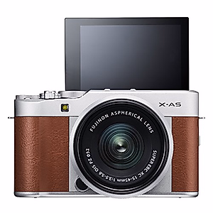 Fujifilm X-A5 Mirrorless Digital Camera w/XC15-45mmF3.5-5.6 OIS PZ Lens - Brown