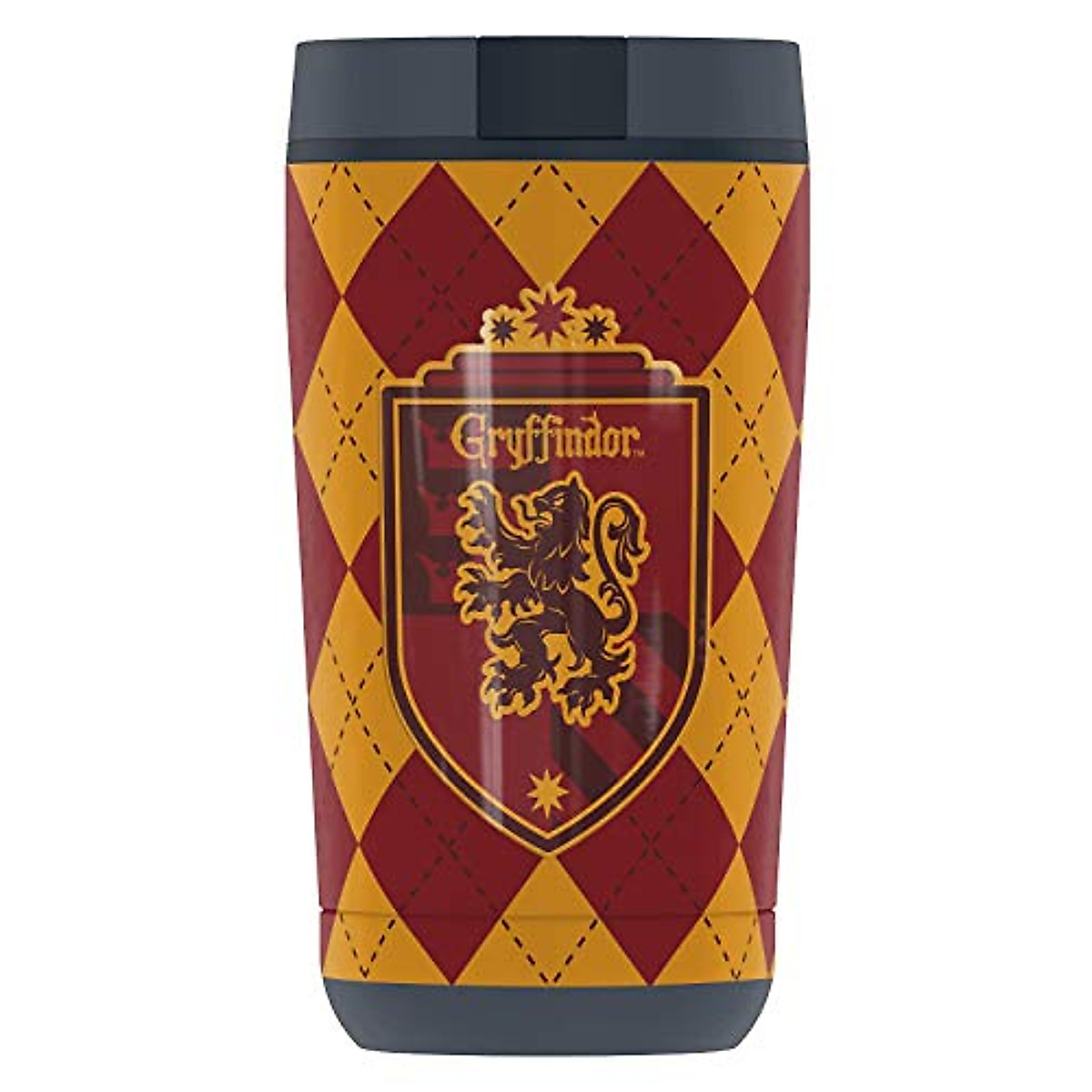 THERMOS Harry Potter Gryffindor Plaid Sigil, GUARDIAN COLLECTION Stainless Steel Travel Tumbler, Vacuum insulated & Double Wall, 12oz