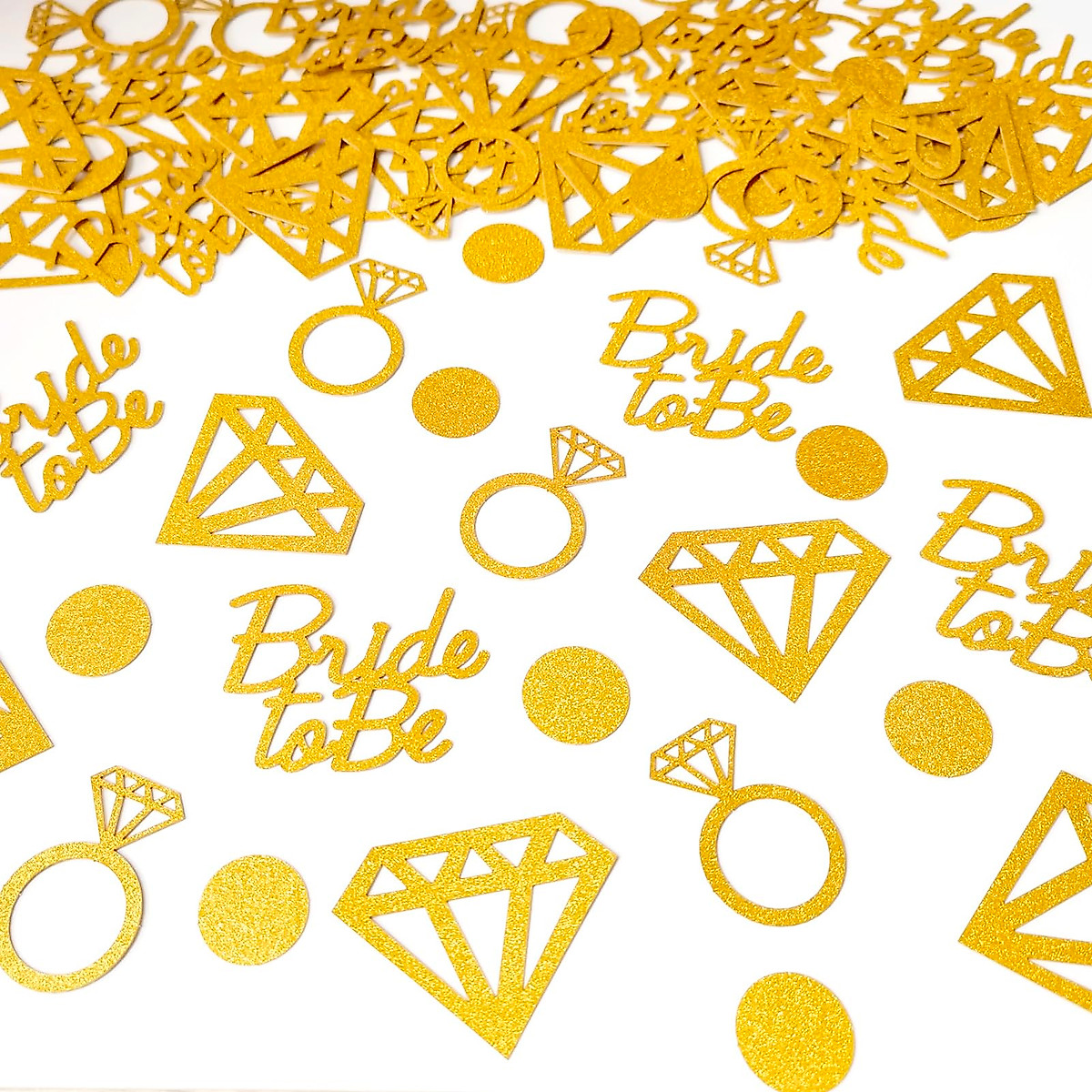 Wedding Ceremony Throwing Confetti Decorations - Gold Glitter Wedding Table Confetti, Bridal Bachelor Shower, Engagement Party Decorations