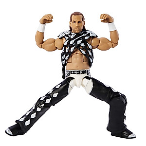 Mattel WWE Shawn Michaels SummerSlam Elite Collection Action Figure Dominik Mysterio Build-A-Figure Parts, Collectible Gift for Ages 8 Years Old & Up