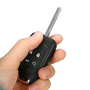 CAUORMOTE Key Fob Shell Case for Chevy Camaro Cruze Equinox Impala Malibu Sonic GMC, OHT01060512 315MHZ, 2 Pack(Shells Only)