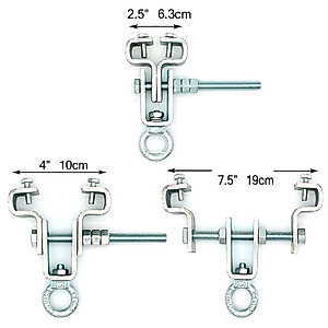 WANLIAN I-Beam Heavy Bag Hanger; Steel Clamp for Heavy Bag. Suitable for I-Beams with Bottom Width 2.5" 6.3cm7.5" 19cm; Can Withstand 450 Lbs