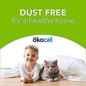 ökocat Dust-Free Natural Paper Non-Clumping Cat Litter Pellets with Odor Control, Large, 12.3 lbs