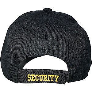 AborenCo Law Enforcement Officer Headwear 3D Embroidered Baseball Cap Hat, Adjustable (Security with Gold Letters)