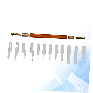 SEWACC 13pcs Knives Mobile Phone Film Cutter Carving Mobile Phone Films Tools Engraving Flat Set