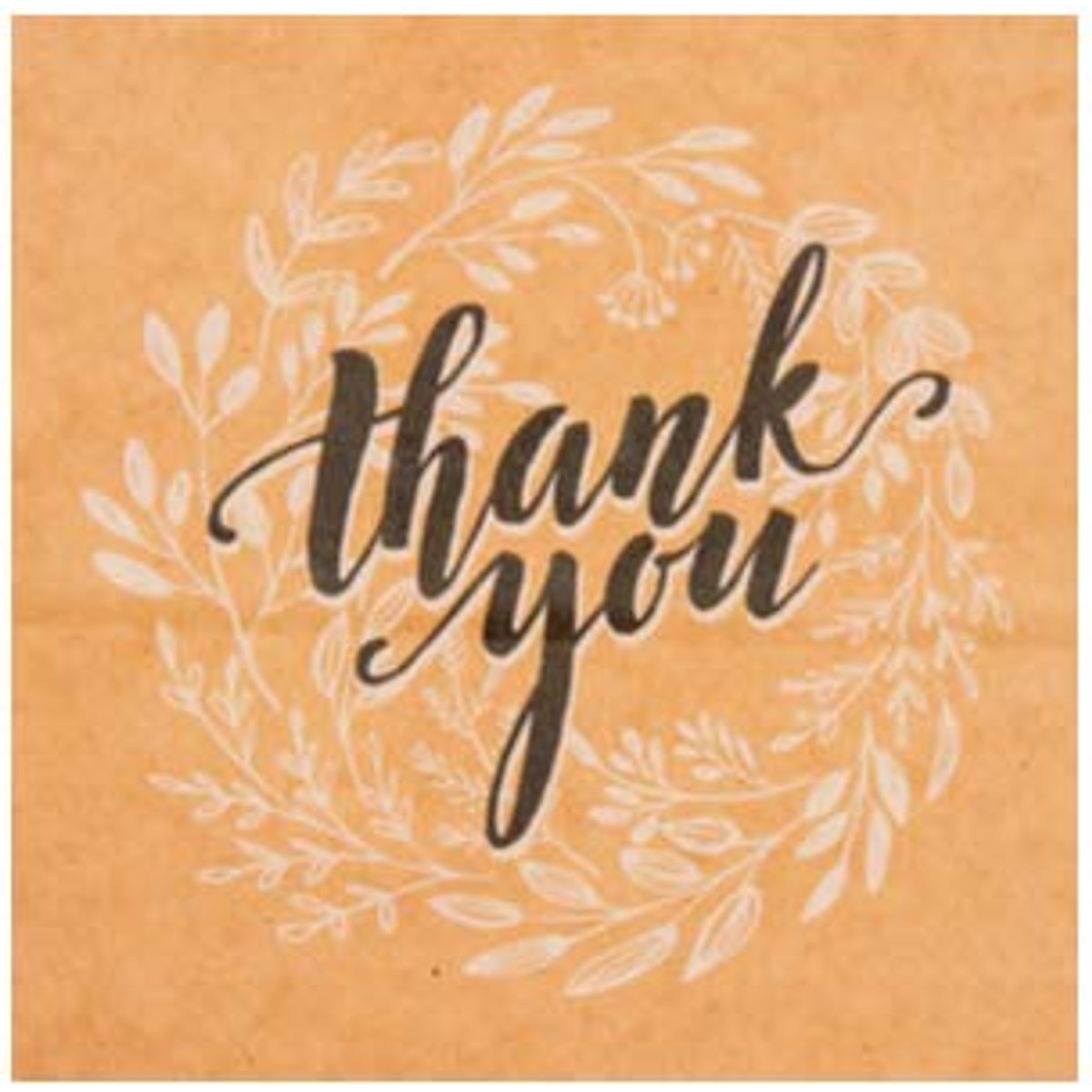 OSpecks 50 Count Small Thank You Gift Bags Bulk with Handle, Brown Kraft Paper Bags for Retail Shopping, Wedding, Goodies, Merchandise for Customers or Guests, Size 5.25 x 3.75 x 8 Inches