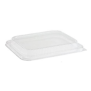 Nicole Fantini 9 x 13” Half Size Disposable Aluminum Pan with Dome Lids - Keep Meals Fresh Longer - Versatile Food Containers - Eco-Friendly & Durable - Set of 10