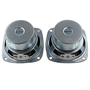 HZPOWEN 10W Mini 3" HiFi Full Range Speaker 8 Ohm Anti-Magnetic Audio 2.0/2.1 Home Stereo Woofer Loudspeaker 90dB High Sensitivity for DIY Boom Box Satellites Speaker