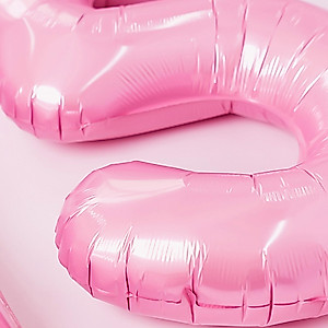 30 Balloon Numbers, 32 Inch Number Helium Balloon, 30th Birthday Balloons for Women Birthday Party Theme Party Celebration Decoration (Pink)