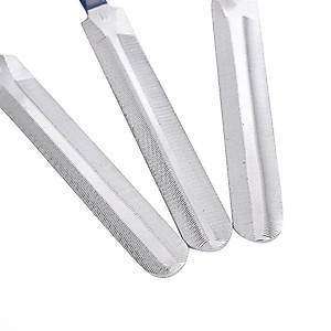 Bnineteenteam 3PCS Guitar Nut File Set Nail Puller Repair Tool Stainless Steel Guitar Fret File for Bass Mandoline Banjo Ukulele