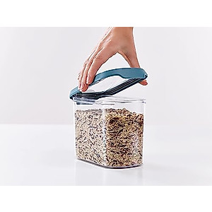 Joseph Joseph CupboardStore Airtight Easy Pour Food Storage Container Scoop, 5-Piece Set, Opal