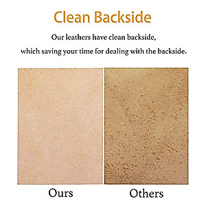 Muse Craft Flawless 12''X24'' 5-6oz Vegetable Tanned Leather Precut| Import A Grade Tooling Leather Hide 1.9-2.3mm| Full Grain Veg Tan Leather for Tooling, Carving, Dyeing, Embossing(12''x24'')