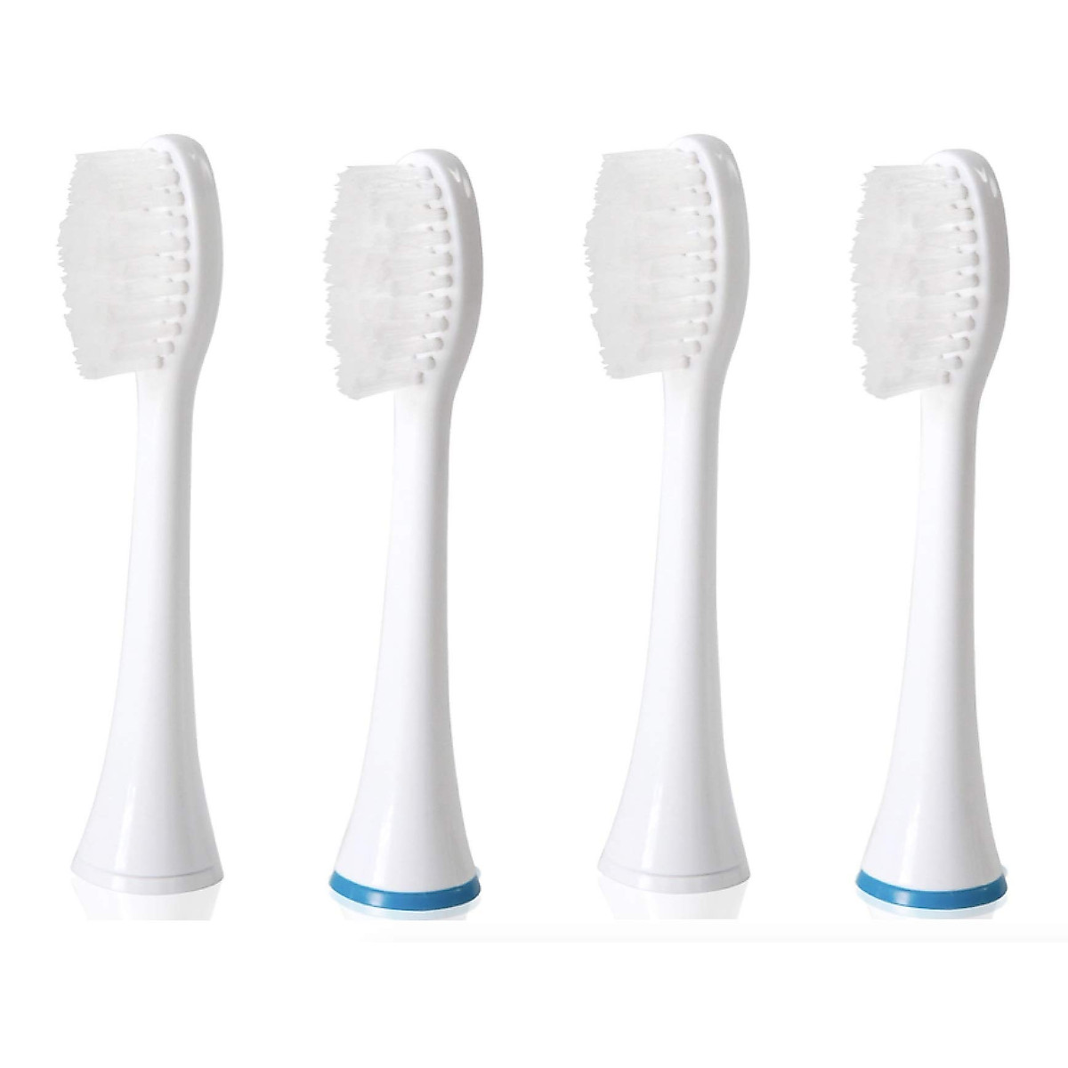 ToiletTree Products Poseidon Replacement Brush Heads for Poseidon Rechargeable Sonic Toothbrush, 4 Pack