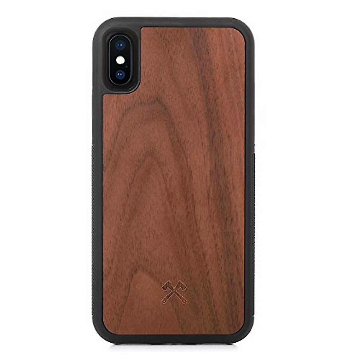 WOODCESSORIES - Real Walnut Case Compatible with iPhone X/Xs, EcoBump