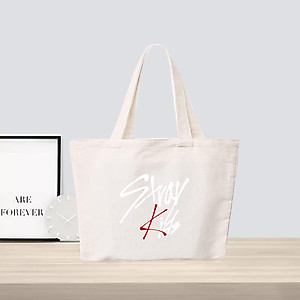 Kpop Merchandise Canvas Shoulder Bag, Hobo Crossbody Handbag Casual Tote bag for Girls Women Gifts（Q）