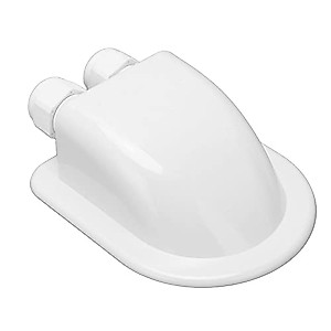 ABS Double Solar Cable Entry Gland, IP68 Waterproof Double Cable Entry Gland, 2mm to 6mm, for Solar Panels, Boat, RV, Campervan (White)