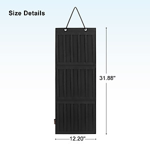 Hanging Hair Claw Clips Holder for Women, Claw Hair Clips Storage Organizer for Lady, Hair Banana Barrettes and Butterfly Jaw Clips Display Stand Holder. (Black)