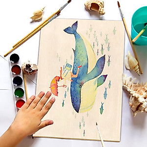 DIYDEC 12 Pack Basswood Sheets 12 x 8 x 1/13 Inch Thin Plywood Wood Sheets Unfinished Wood Squares Boards Balsa Wood Sheets for Crafts Architectural Models Laser Cutting Wood Burning and Drawing