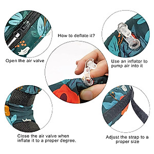 Purrrfect Life Protective Inflatable Collar for Dogs and Cats - Soft Pet Recovery Collar Does Not Block Vision, Prevents Pets from Touching Stitches, Wounds and Rashes (Floral, S)