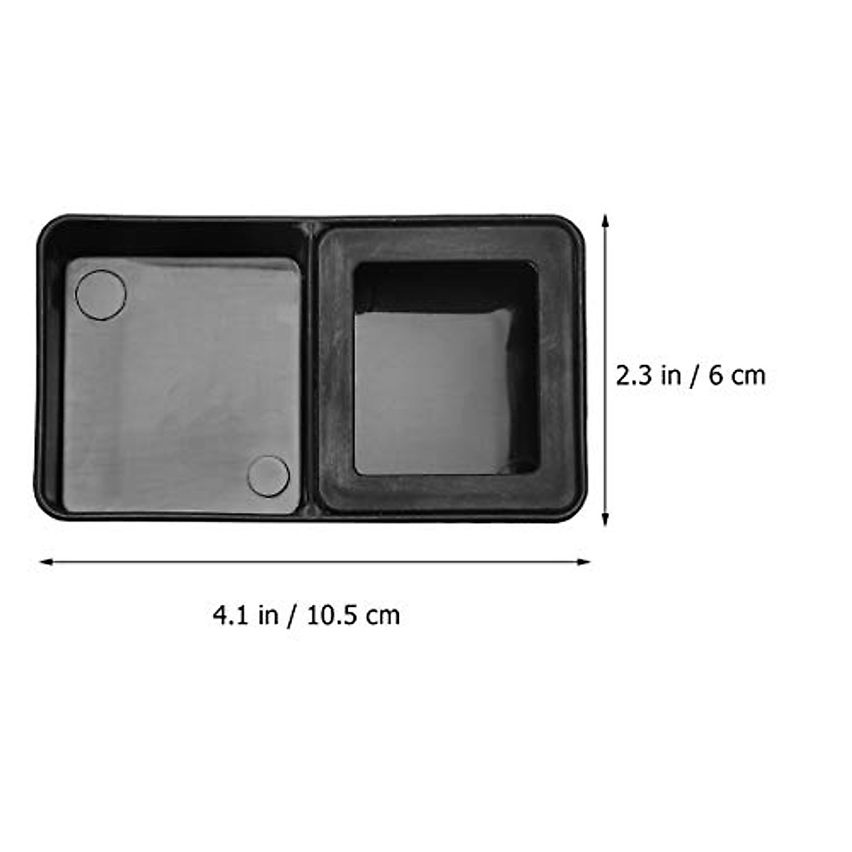 POPETPOP 4pcs Reptile Food Bowl Lizard Gecko Food Water Dish Bearded Dragon Feeding Dish Worm Plate for Small Reptile