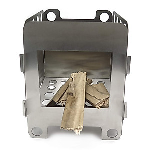 HTTMT- ET-Cook002-L- Folding Wood Stove Pocket Alcohol Stove Outdoor Cooking Camping Backpacking