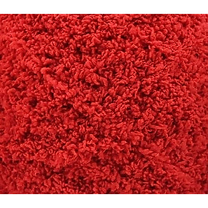OURVER (32 Red) Celine lin One Skein Super Soft Warm Coral Fleece Fluffy Knitting Yarn Baby Blanket Yarn, 5 Rolls x100g