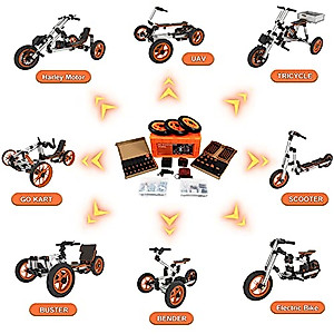 Docyke Electric Go Kart Kit Constructibles Over 15 Electric Vehicles Battery Powered for Boys and Girls Kids Electric Ride on Cars Best Gifts for 5 to 18 Year Old Kids