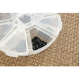 160pcs Mini Electronic Digital Cross Countersunk Head Small Screw Black Set Repair for Laptop Screw SCRW-093194