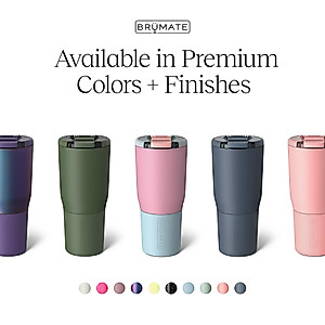 BrüMate Nav 25oz 100% Leak Proof Insulated Travel Tumbler with Magnetic BevLock™ Lid - Double Wall Cup-Holder Friendly Stainless Steel Mug (Eclipse)