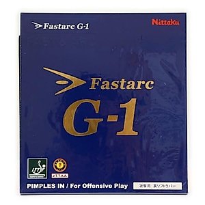 NITTAKU Fastarc G-1 Table Tennis Rubber (Black, Middle(1.4))