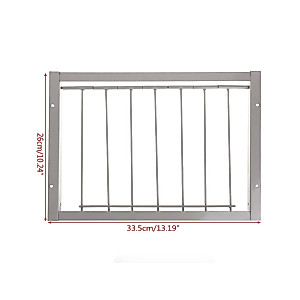Cunguv Pigeon Trap Doors Pigeon Loft Door Pigeon One Way Entrance Door Iron T Bars Frame Window Bird Cage Door(12 * 10 inch)