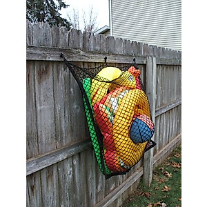 MIDE Products TN-LG-JH Large Toy Storage Net with 3-Plastic Screw-On Hooks